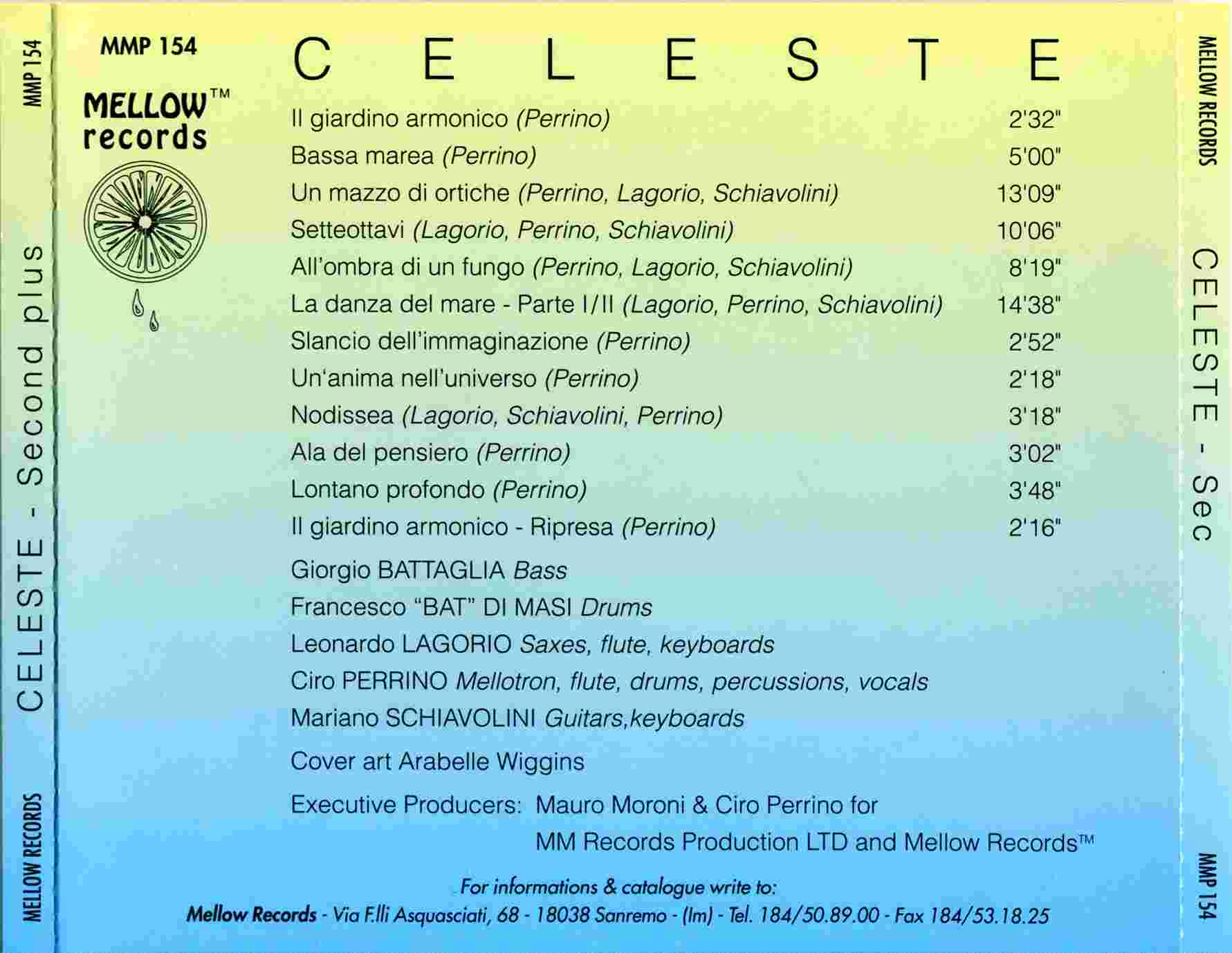 Celeste Second : Back | CD Covers | Cover Century | Over 1.000.000 ...